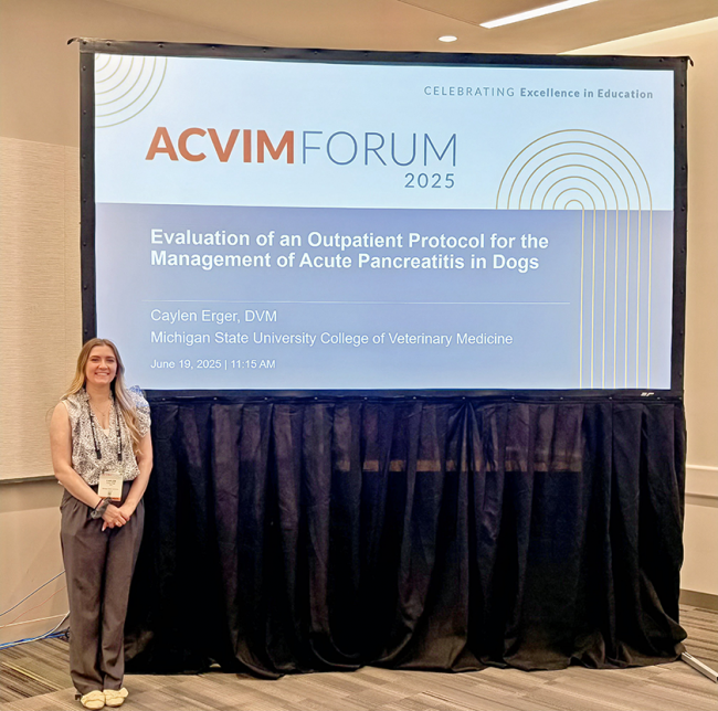 MSU Vet Med Residents Win Abstract Awards at 2025 ACVIM Forum | College of Veterinary Medicine ...