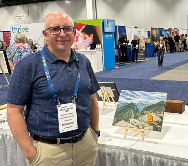 Alum Dr. Bruce Francke Donates Animal Paintings to AVMA Charity Auction ...